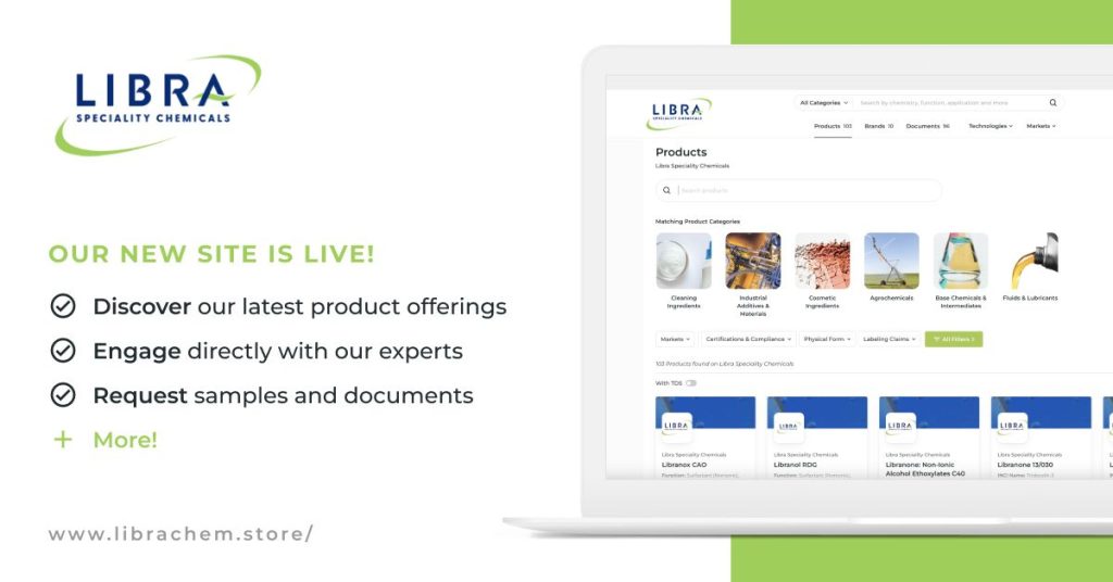 Libra Specialty Chemicals Launches New Customer Storefront – Gri Group
